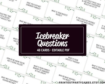 DICEBREAKER Simple Icebreaker Conversation Game for All Ages - Etsy