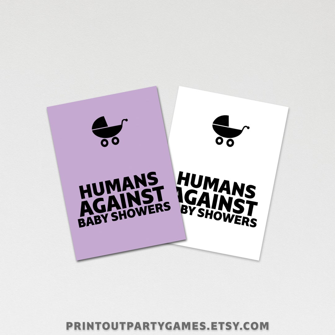 Outrageous Baby Shower Game, Humans Against Baby Showers Game, Adult ...
