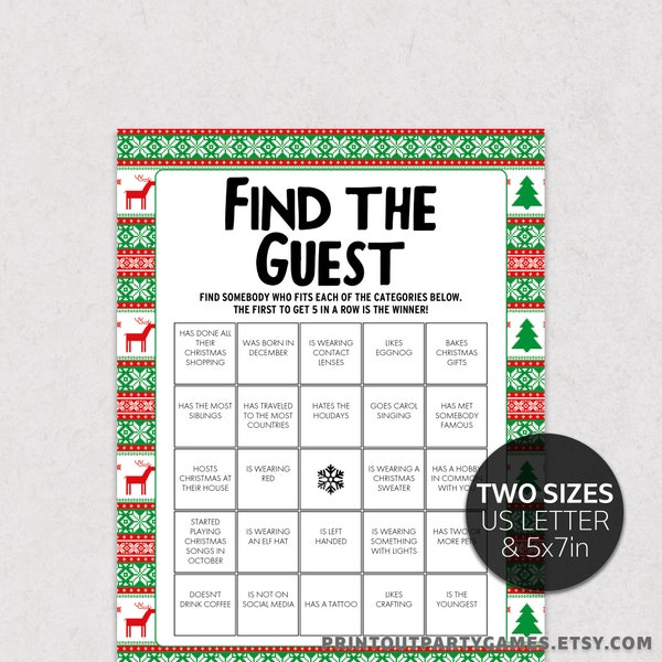 Christmas Family Feud Game 24 Questions and Lightning Round Printable ...