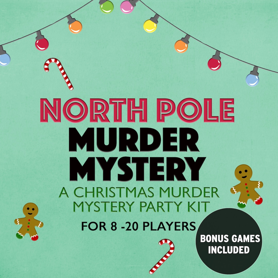 North Pole Murder Mystery Party Kit, Printable Digital Download Holiday ...