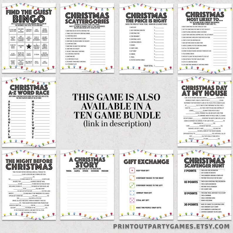 Christmas the Price is Right Game, Guess the Price Game for Holiday ...