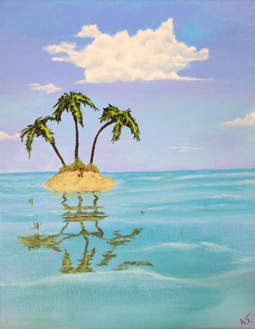 Spongebob Island Painting Prints - Etsy