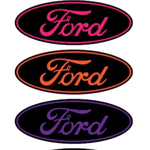 Ford Wheel Center Cap Logo Overlay Decal Emblem Stickers 1.75" X 0.66 ...