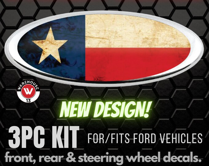 Flaming Ford Logo Decals Set of 2 Each Right Left Ford Logo Flame ...