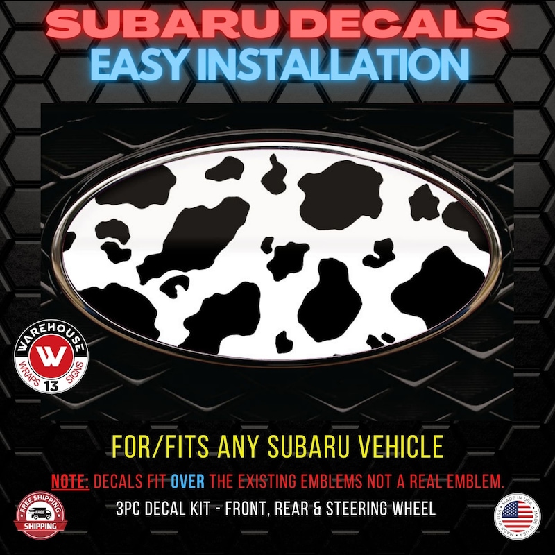 Subaru Emblem Overlay - Etsy