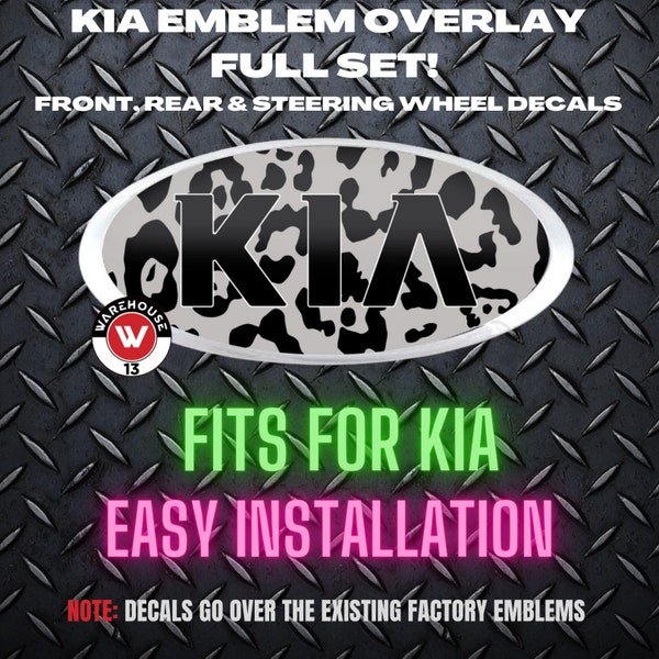 Kia Overlay New Logo Decal Front and Back - Etsy