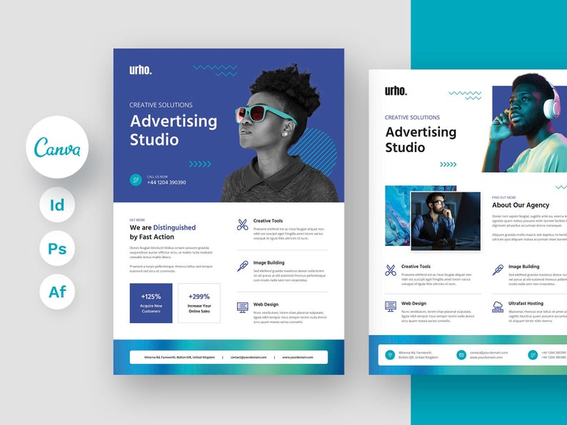 Creative Studio Flyer Template, Urho Design (digital Download) - Etsy