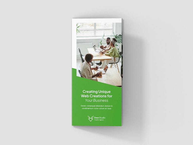 Web Studio Brochure Tri-fold Template, Creative Agency, Interactive ...