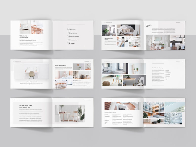Portfolio Template, Minimalist Layout, Architecture, Interior Design ...