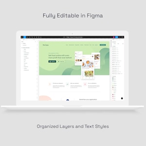 Landing Page for Mobile App Promotion, Figma Template, UI Design, One ...