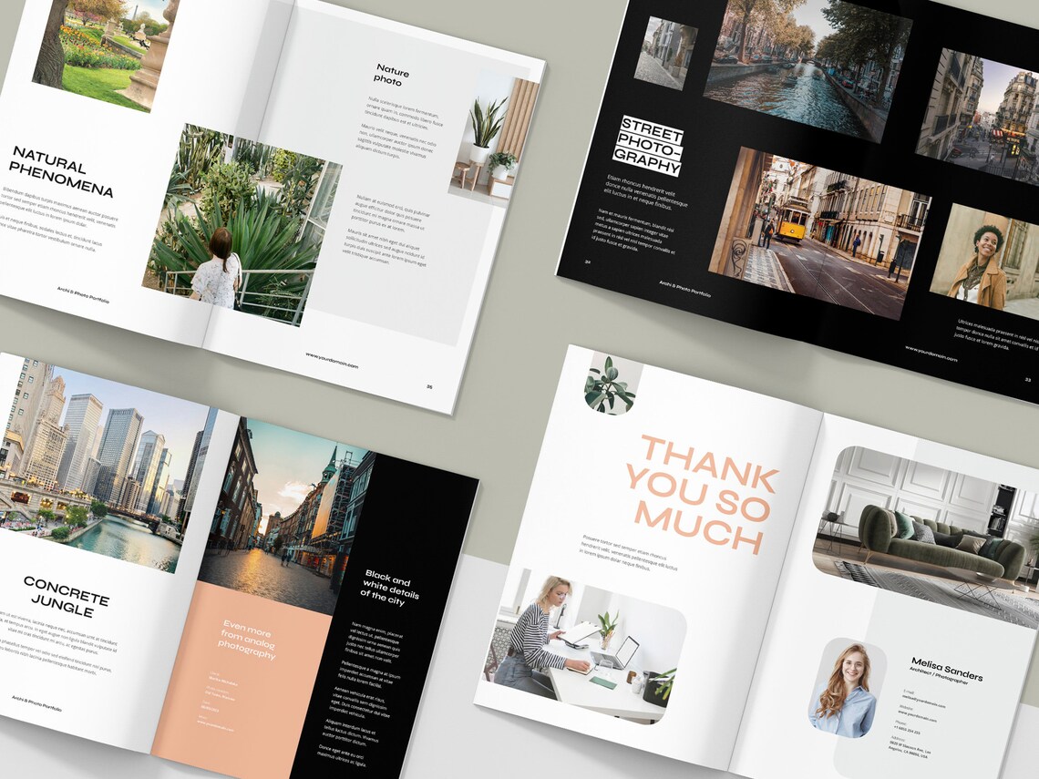 Canva Portfolio Template, Architecture Portfolio, Interior Design ...