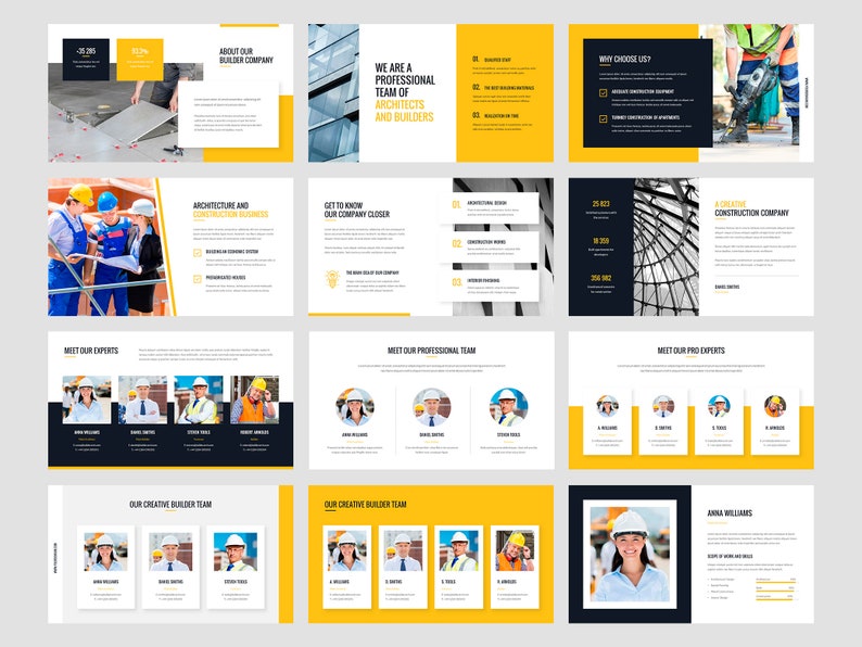 Construction Company Profile Pitch Deck Figma, Architecture Studio ...