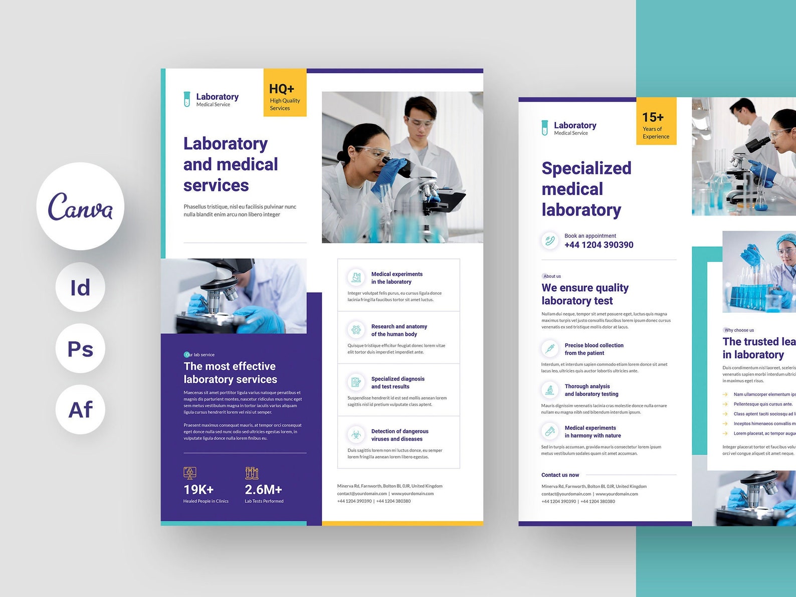 Medical Laboratory Flyer Canva, Clinical Diagnostics Handout PSD ...