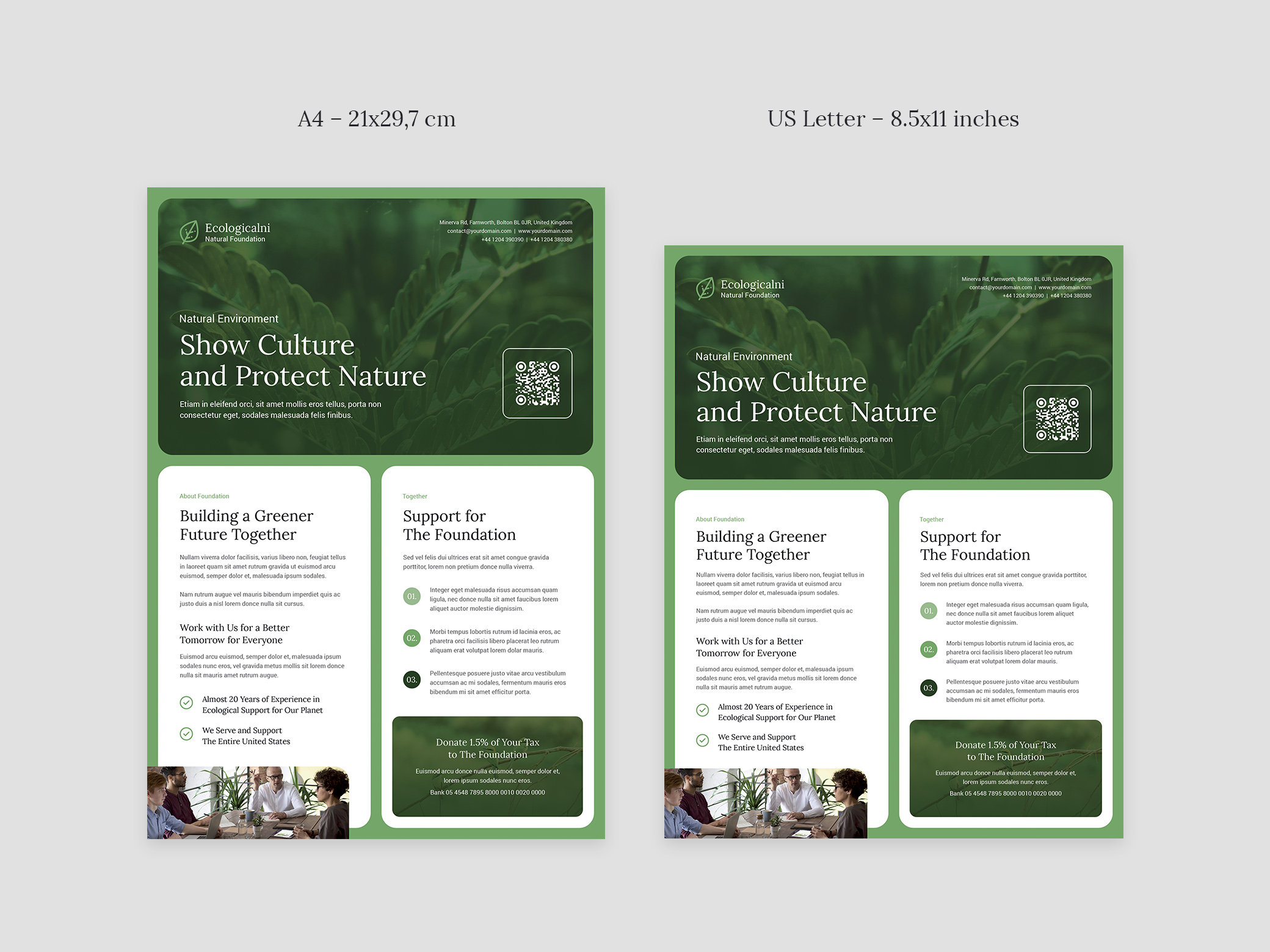 Ecology Foundation Flyer Canva Template, Campus Offer, Solar Panels ...