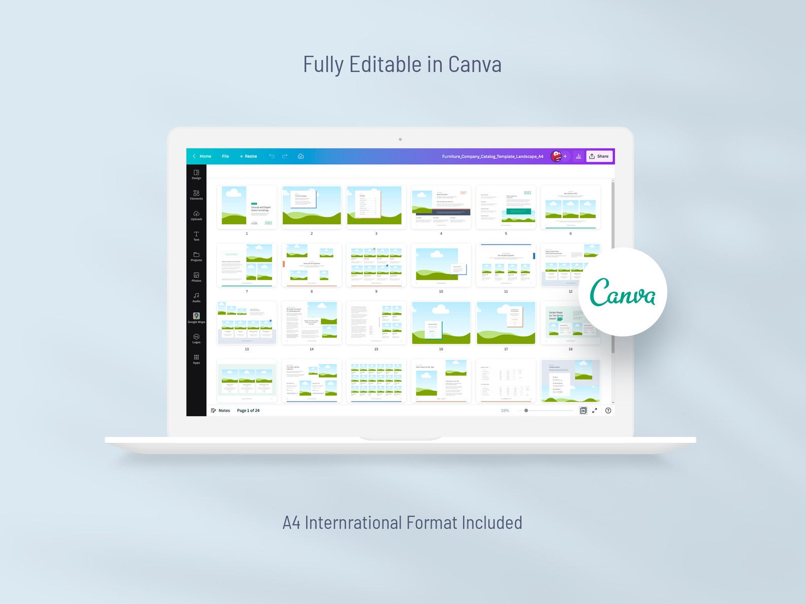 Product Catalog Canva Indesign Template - 24 Editable Pages, Cover ...