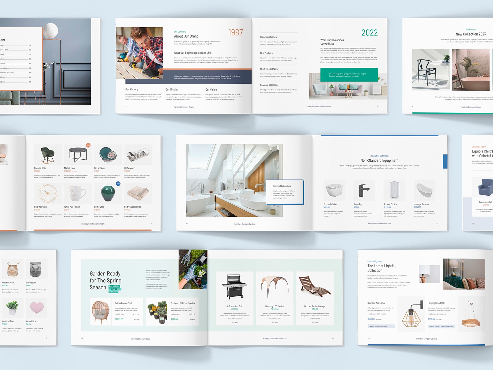 Product Catalog Canva Indesign Template 24 Editable Pages, Cover Design ...