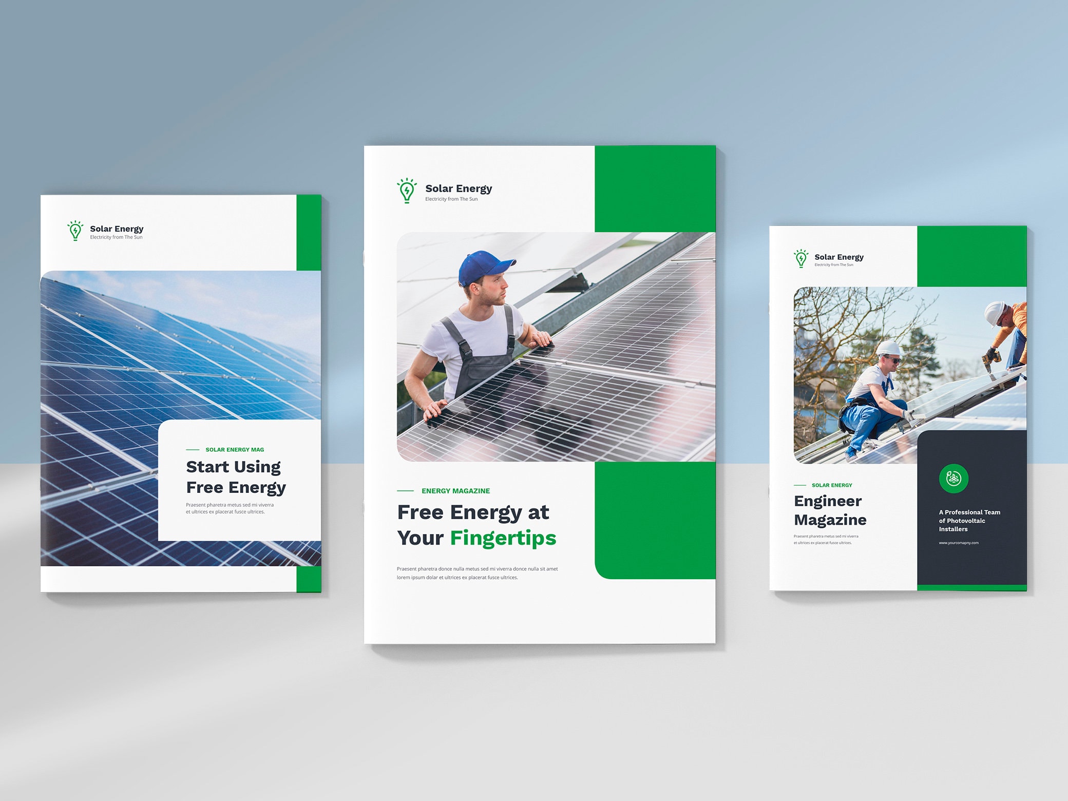 Solar Energy Magazine Template, Canva and Indesign Template, 24 ...