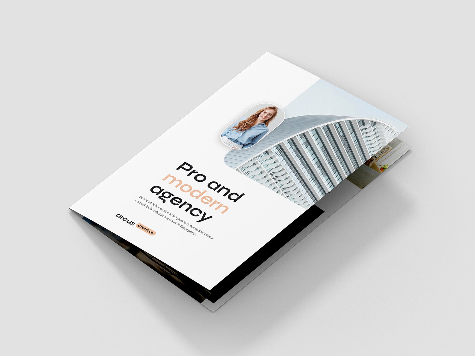 Sleek Arcus Brochure Template for Marketing Agencies and Home Buyers ...