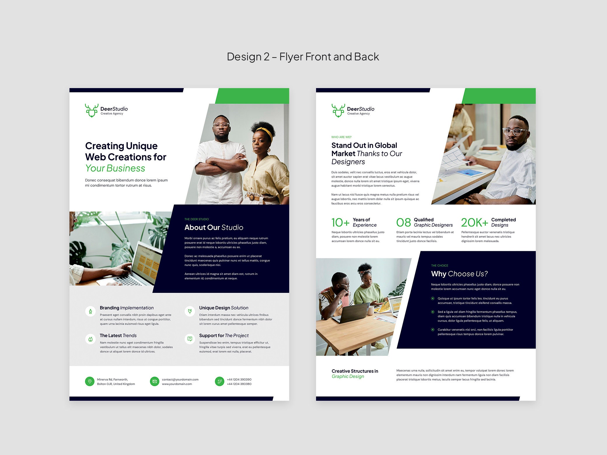 Web Studio Flyer Canva Template, Digital Agency, Solar Panel Offer ...