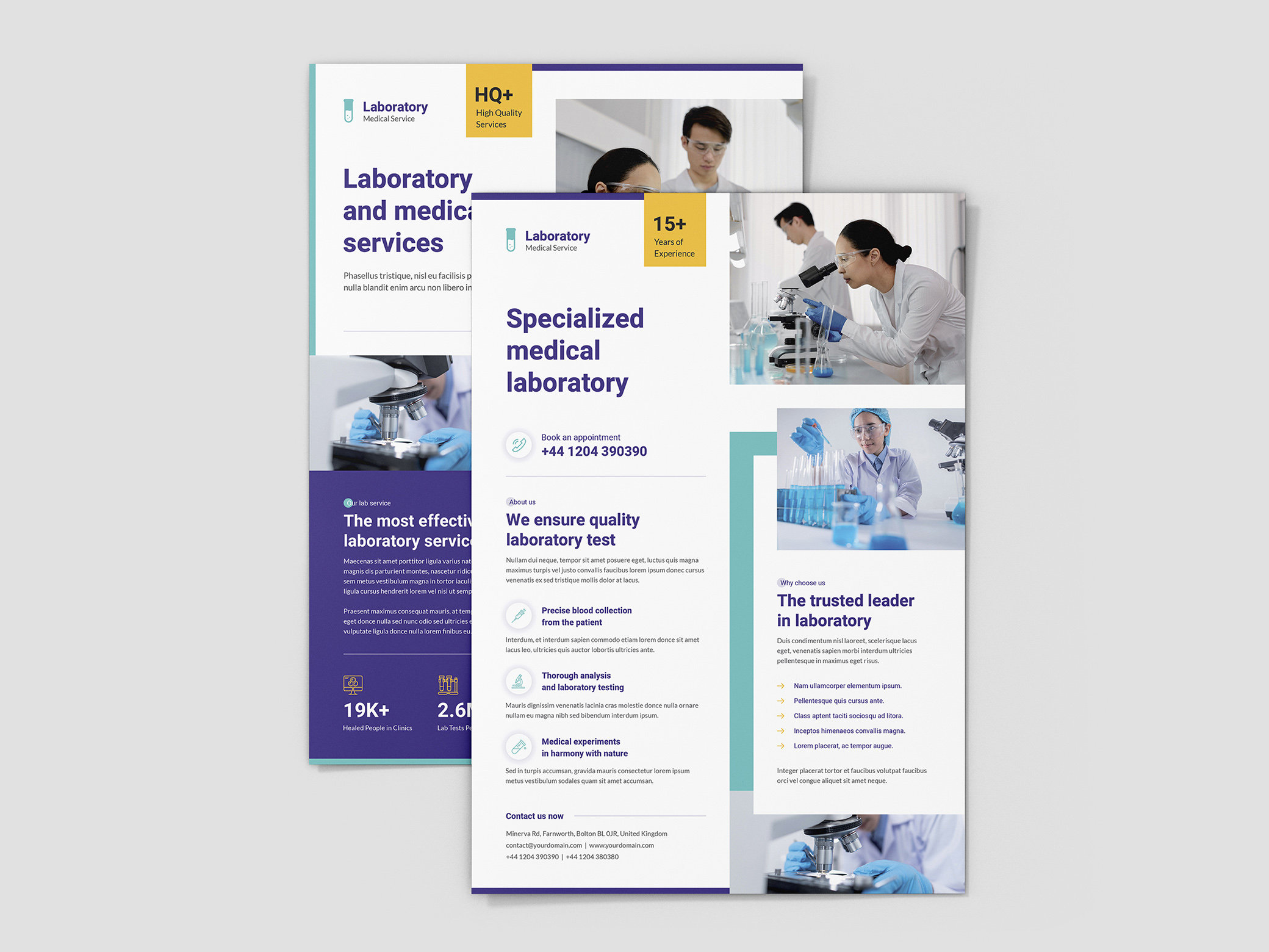 Laboratory Flyer Template, Medical Business Template, Doctor Flyer ...