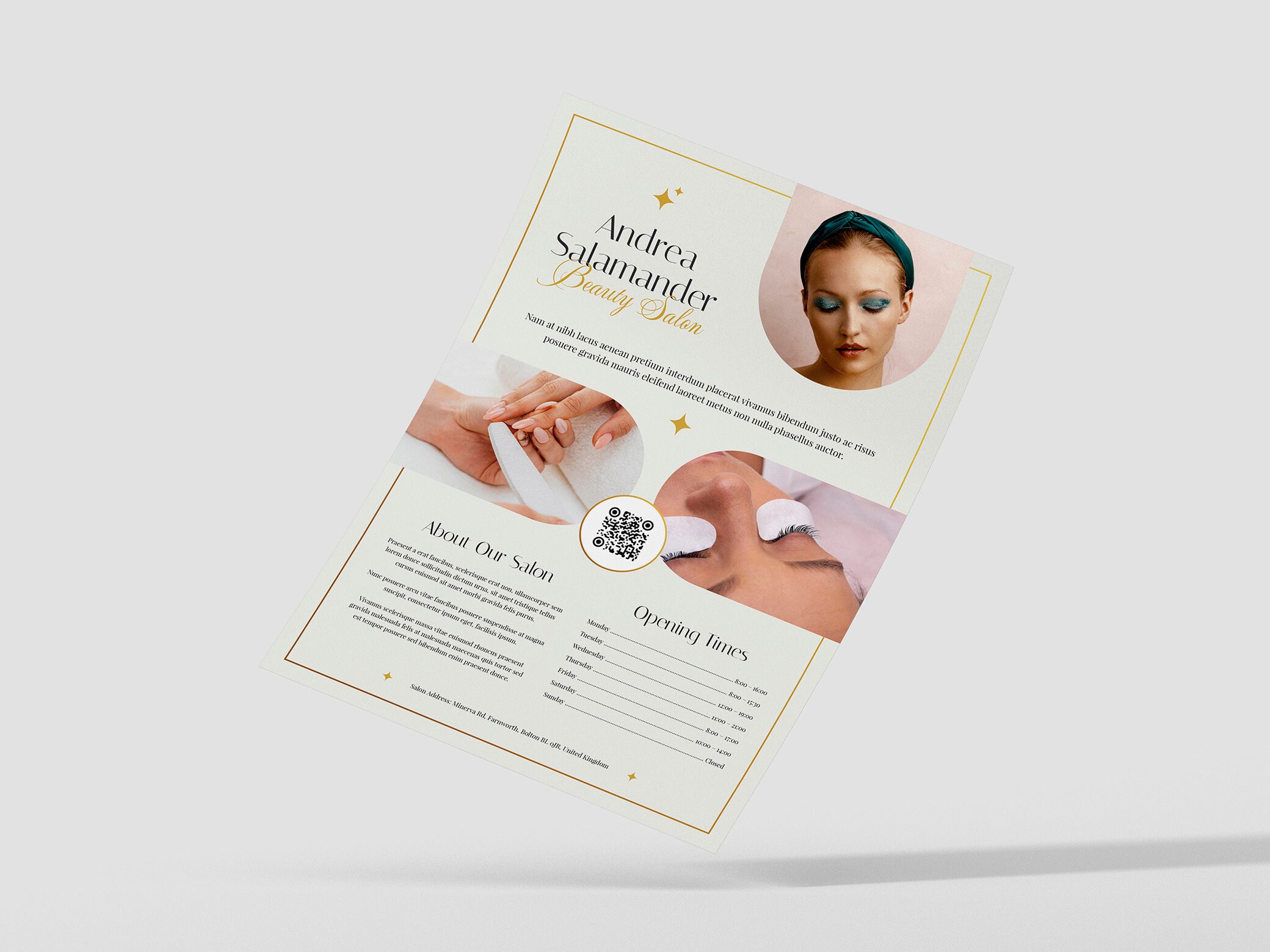 Esthetician Flyer Canva Template, Beauty Salon, Small Business, Pricing ...