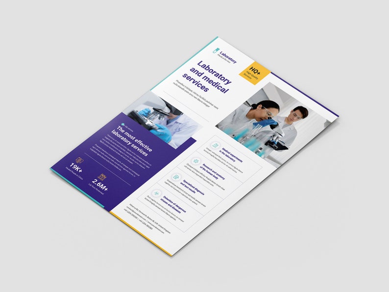 Laboratory Flyer Template, Medical Business Template, Doctor Flyer ...