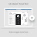 Designer Resume Brochure Tri-fold Template for MS Word, Canva, Adobe ...
