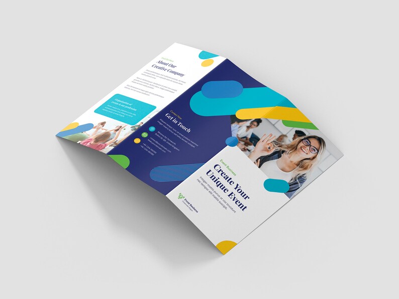 Event Business Brochure Trifold, Canva Template, Conference Agenda ...