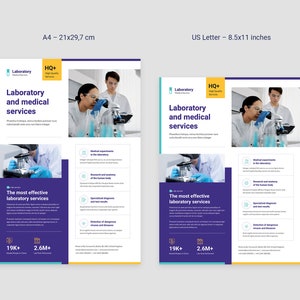Laboratory Flyer Template, Medical Business Template, Doctor Flyer ...