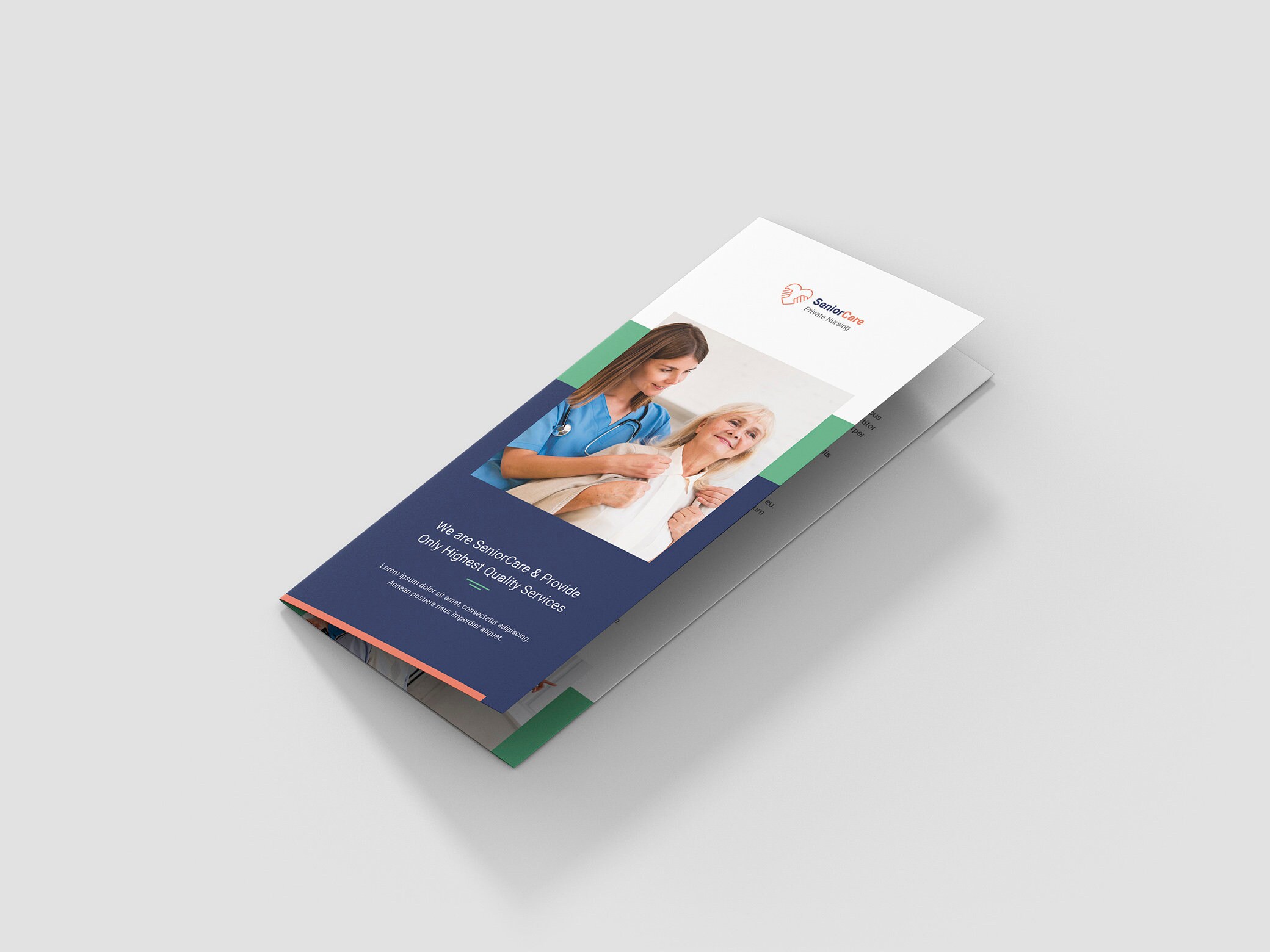 Senior Care Business, Brochure Tri-fold, Canva Editable, Therapist ...