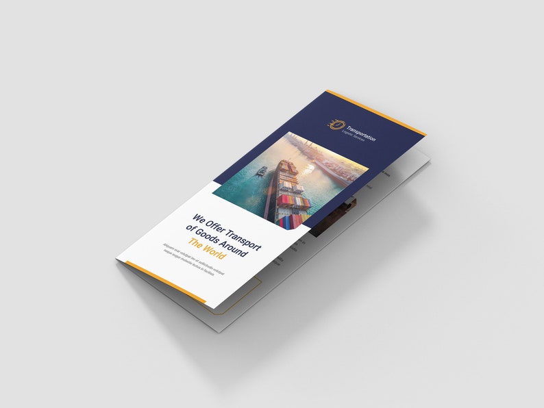 Transportation Brochure Tri-fold, Truck Dispatcher, Logistics Brochure ...