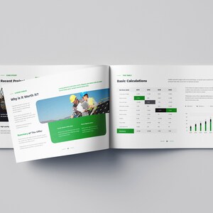 Solar Panel Company Profile Brochure Template, Renewable Energy ...