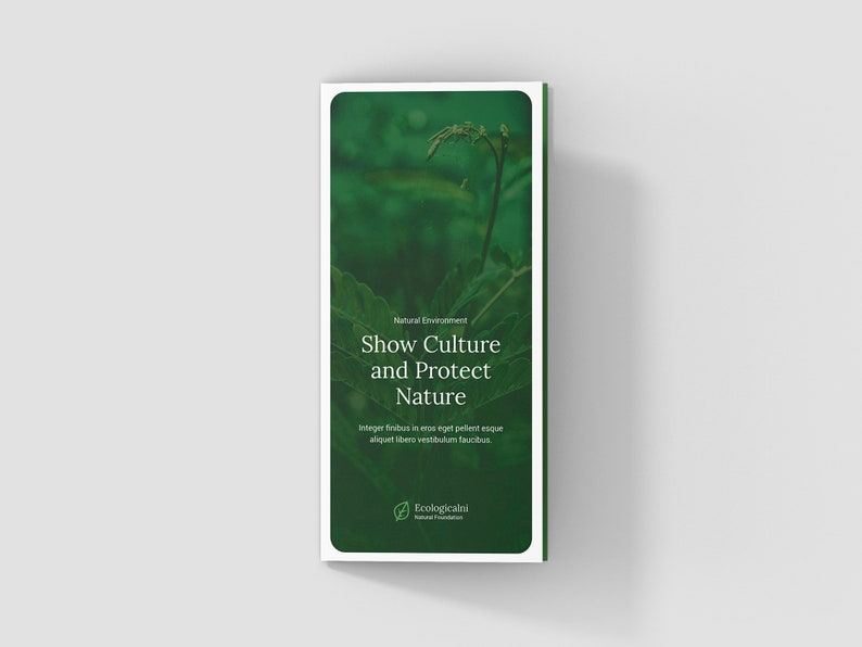 Ecology Brochure Tri-fold Template, Environmental Protection (canva ...