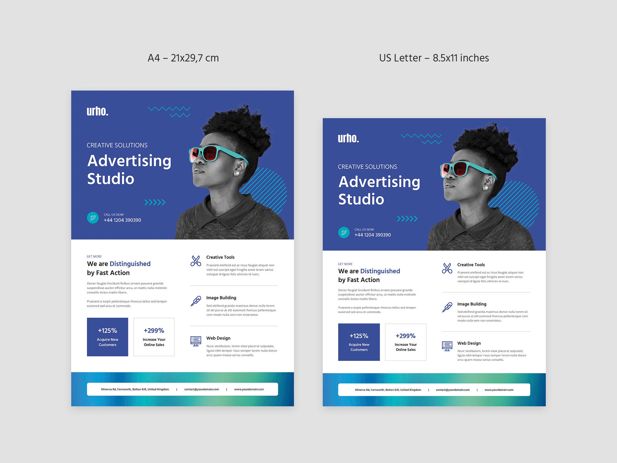 Creative Studio Flyer Canva Template, Digital Agency Flyer Service ...