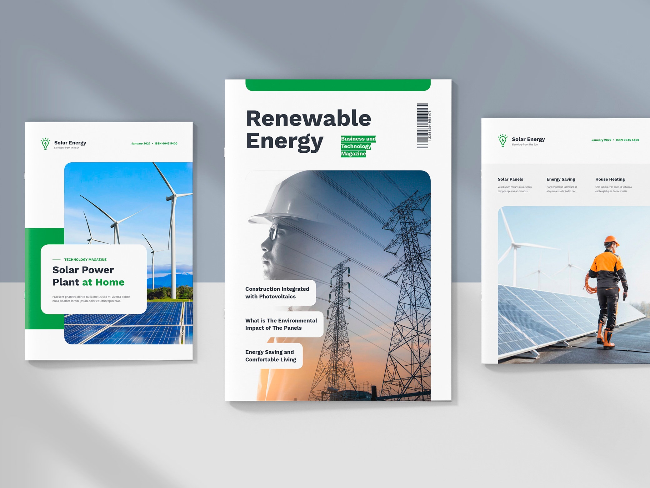 Solar Energy Magazine Template, Canva and Indesign Template, 24 ...