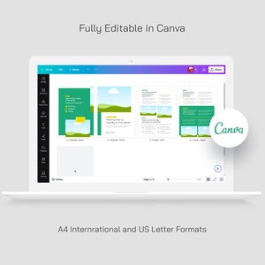 Heating System, Solar Panel, Renewable Energy, Brochure Bifold, Canva ...