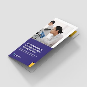 Laboratory Brochure Tri-fold, Canva Template, Medical Brochure Design ...