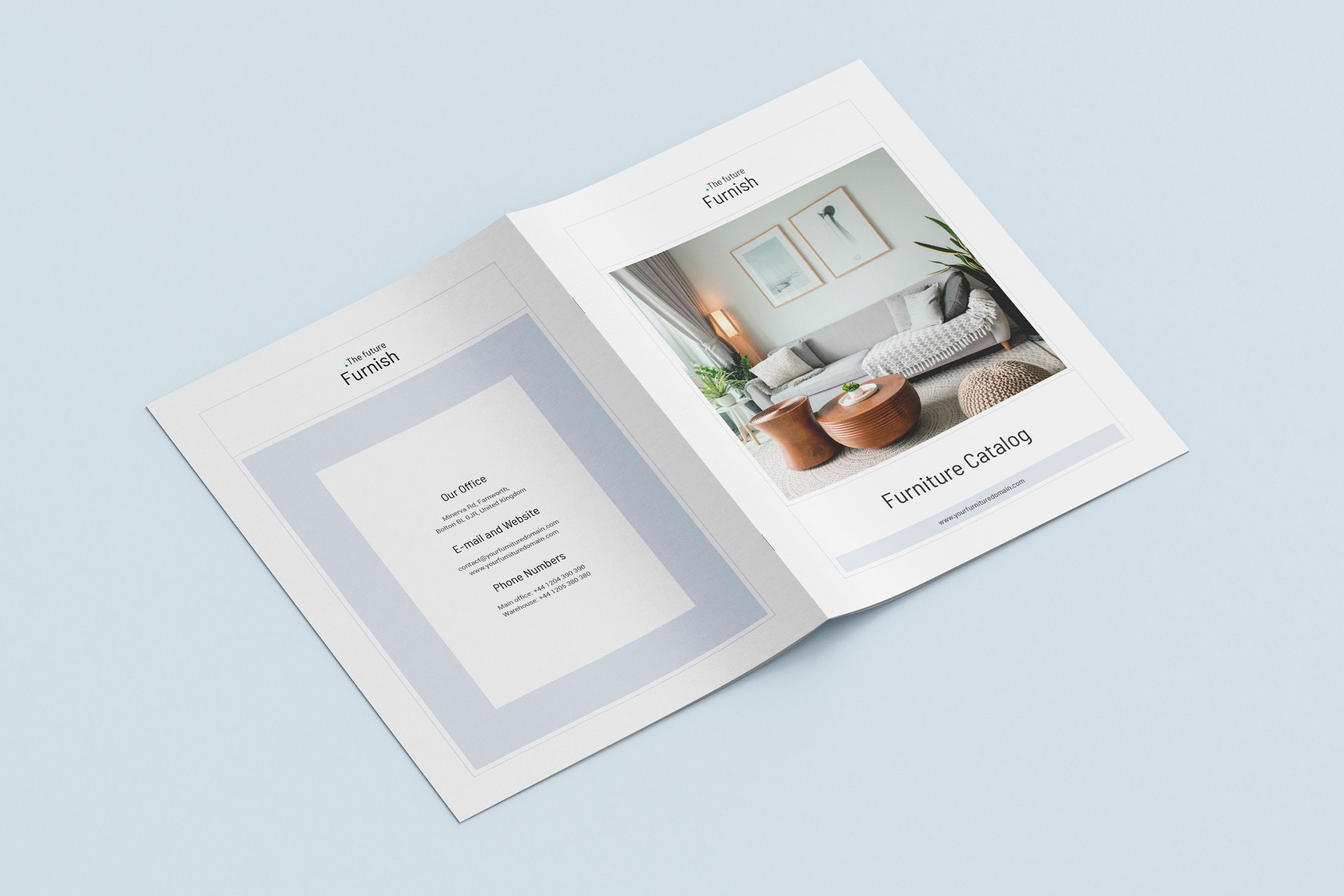 Furniture Catalog Canva Template, Editable 24 Page Line Sheet, Brochure ...