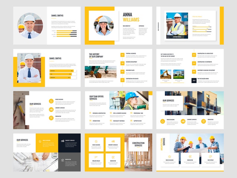 Construction Company Profile Pitch Deck Figma, Architecture Studio ...