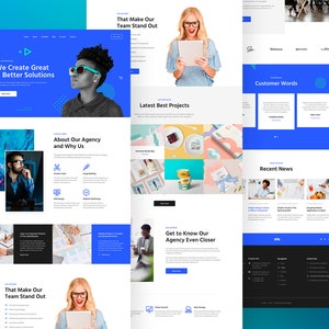 Creative Studio Figma Template, UI Design, Urho Agency, Portfolio ...