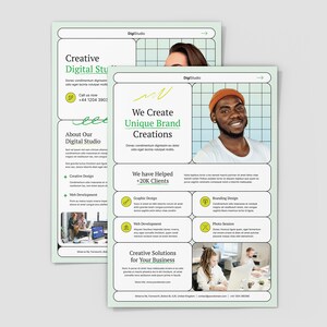 Digital Studio Flyer Canva Template, Business and Creative Agency ...