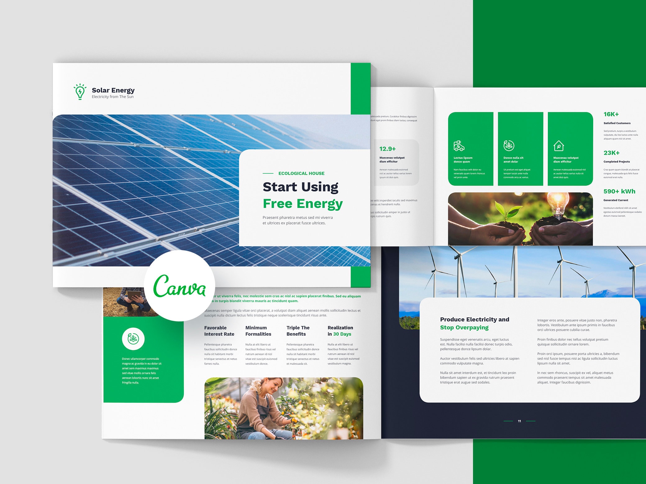Sample Brochures Examples Solar Solar Energy Company Brochure Template
