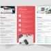 Resume Brochure Tri-fold Canva Template, MS Word Resume Design, Figma ...
