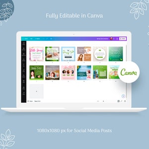 Hello Spring Flyer Templates for Beauty Business, Canva Editable, Flash ...