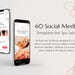 Spa Salon Instagram Post and Stories Canva Template, Spa Menu, Salon ...