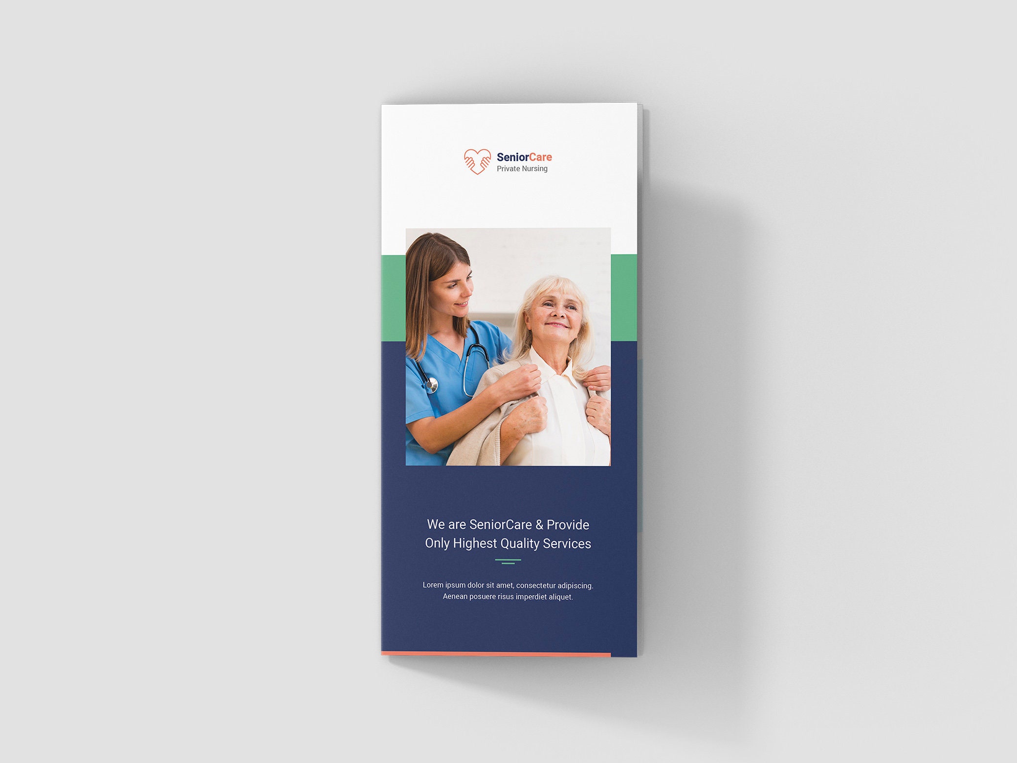 Senior Care Business, Brochure Tri-fold, Canva Editable, Therapist ...