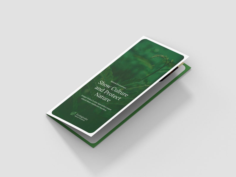 Ecology Brochure Tri-fold Template, Environmental Protection (canva ...