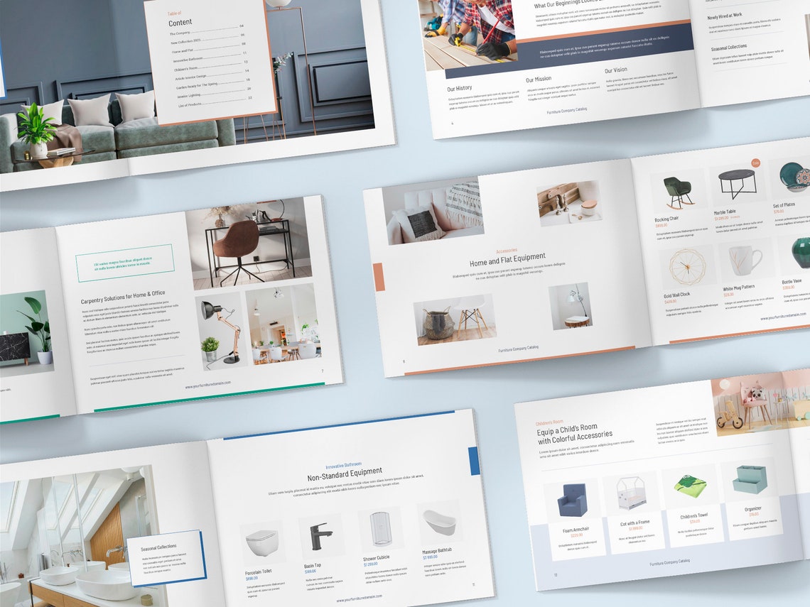 Product Catalog Canva Indesign Template - 24 Editable Pages, Cover ...