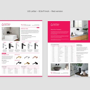 Tap Technical Data Flyer Canva Template, Product Description ...