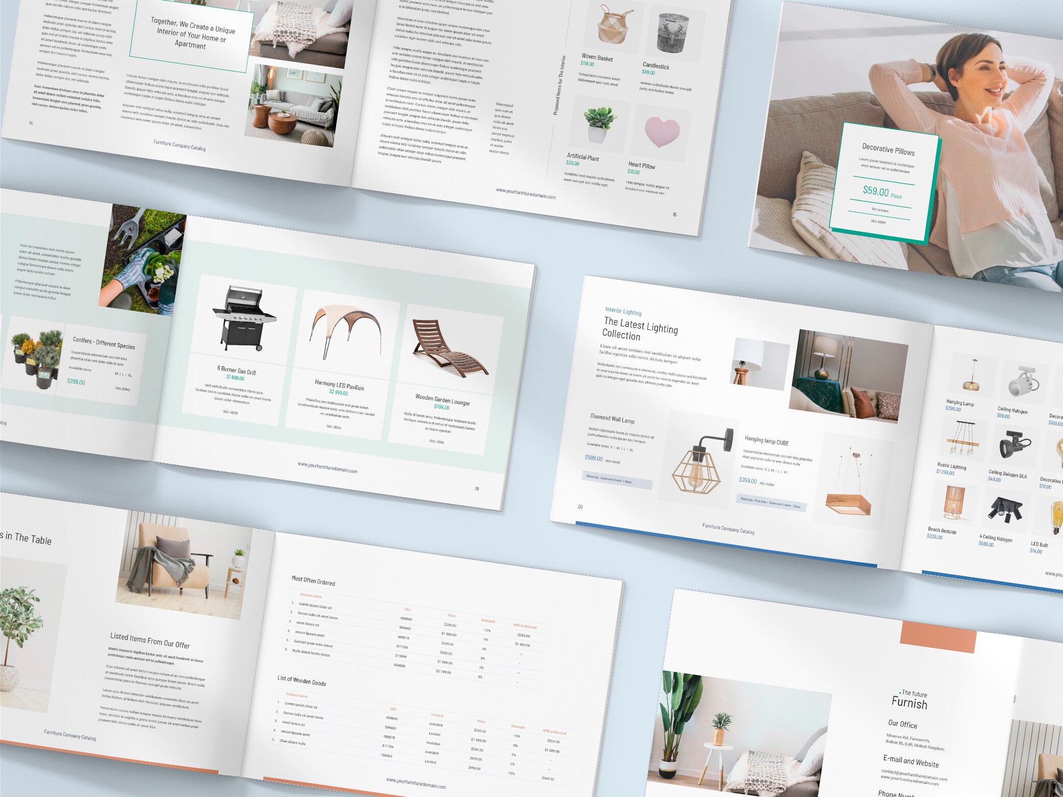 Product Catalog Canva Indesign Template - 24 Editable Pages, Cover ...